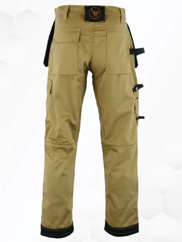 WrightFits Pro Builder Work Trousers | Black-Khaki-Grey | Workwear