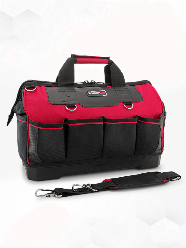 ToughHub 18 Inch Hard Base Tool Bag | Tool Organizer | Tool Storage