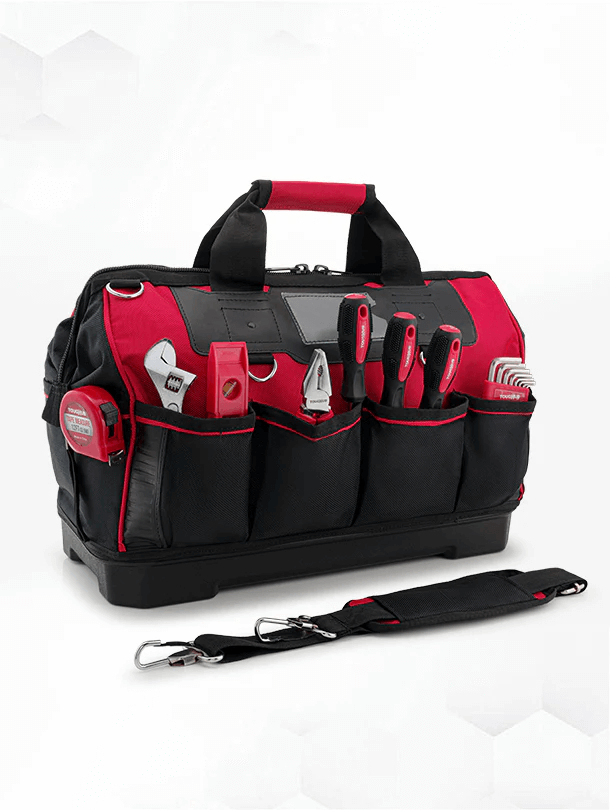 ToughHub 18 Inch Hard Base Tool Bag | Tool Organizer | Tool Storage